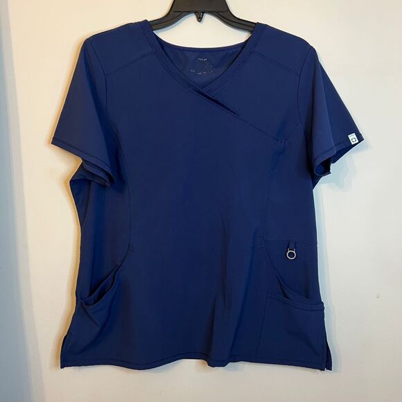 Cherokee | Other | Cherokee Infinity Womens Xl Scrub Top Navy Blue ...